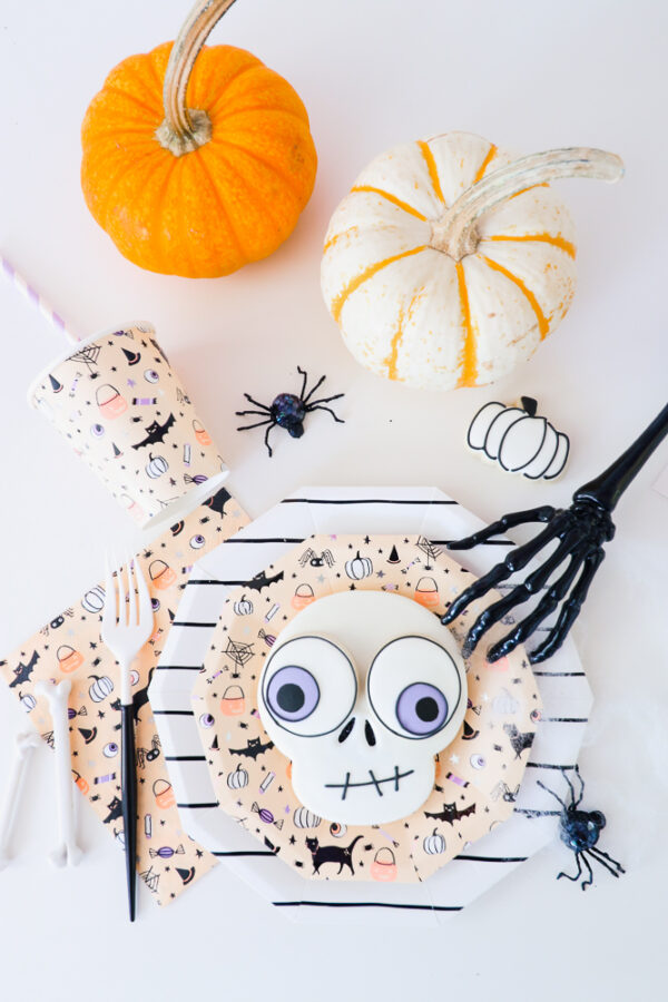The Coolest Halloween Party Activity For The Kids - a skeleton cookie ...