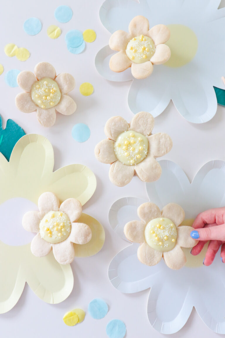 Mini Flower Shaped Passion Fruit tarts using Mousse de Maracuja
