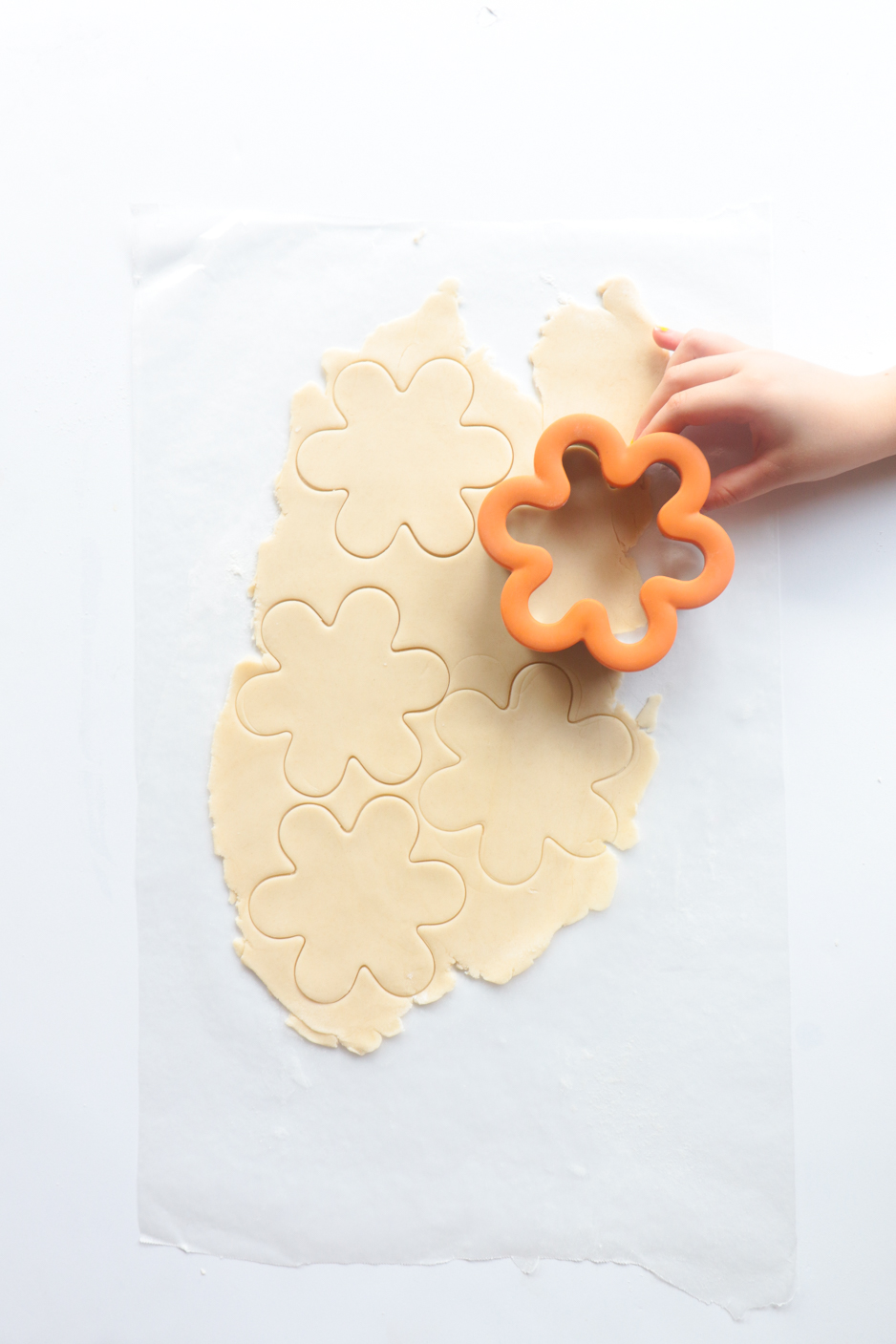 Mini Flower Shaped Passion Fruit tarts using Mousse de Maracuja