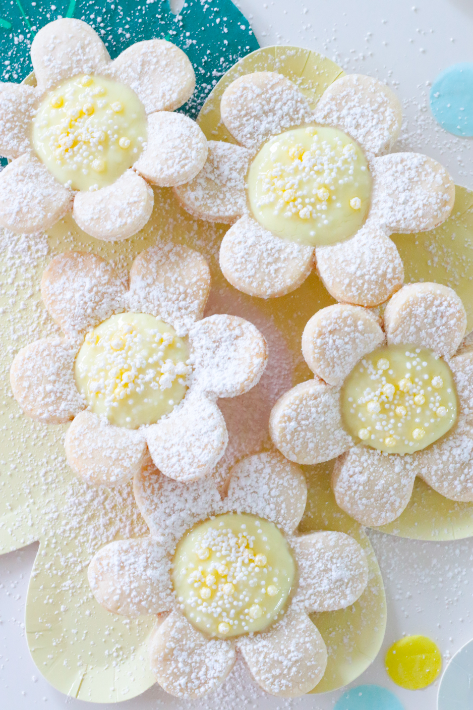 Mini Flower Shaped Passion Fruit tarts using Mousse de Maracuja