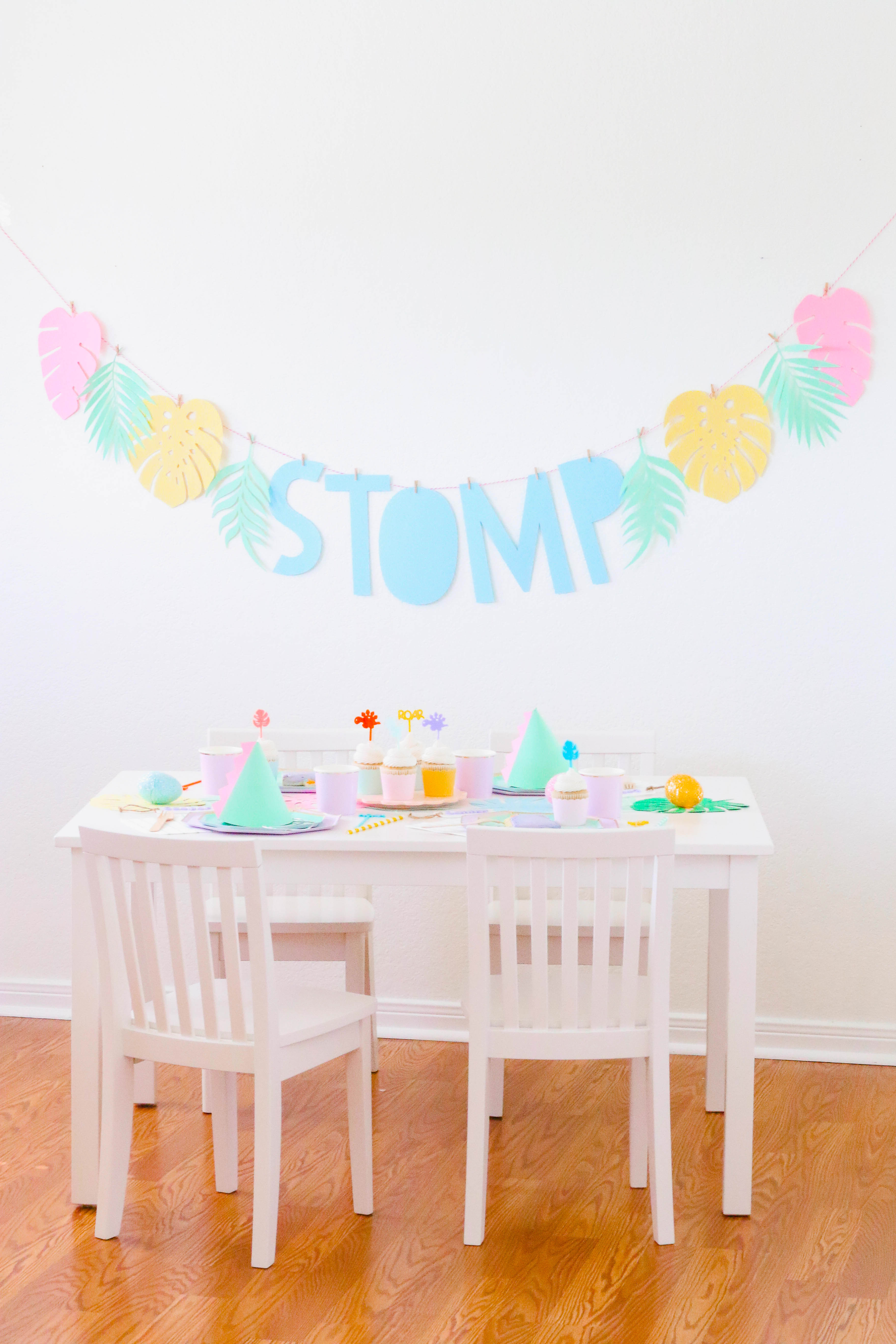 Celebrate At Home: Pastel Dinosaur Party or Play date Ideas