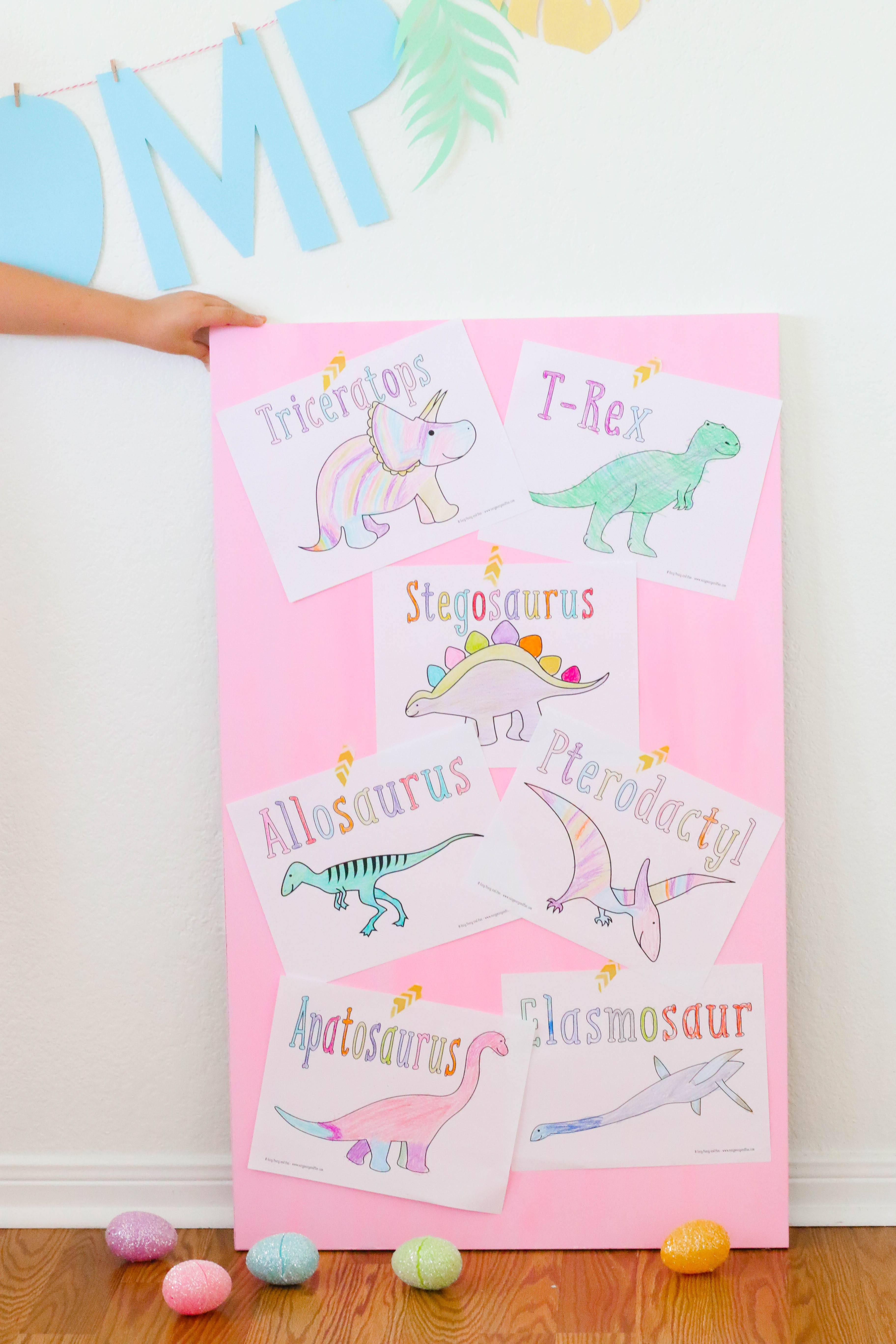 Celebrate At Home: Pastel Dinosaur Party or Play date Ideas