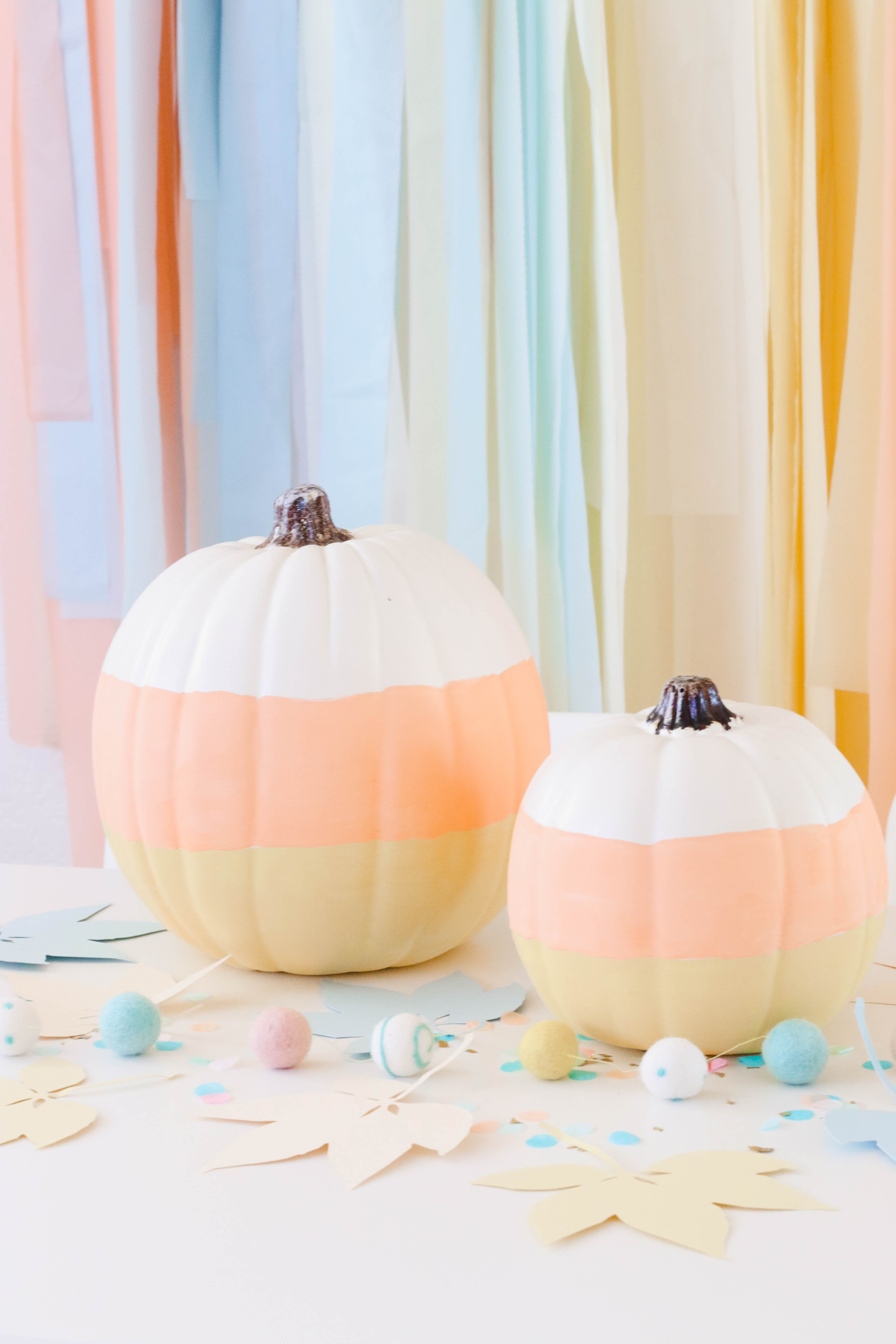 A Pastel Candy Corn Party for the kids that's perfect for Fall